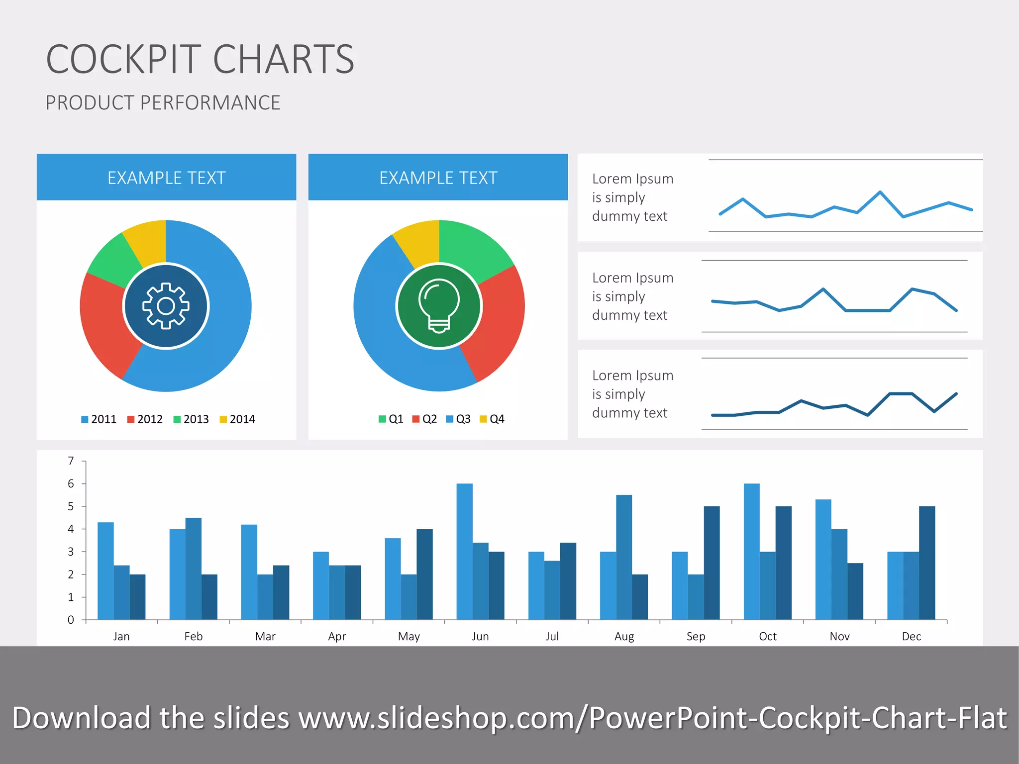 Cockpit Charts Flat | PPT