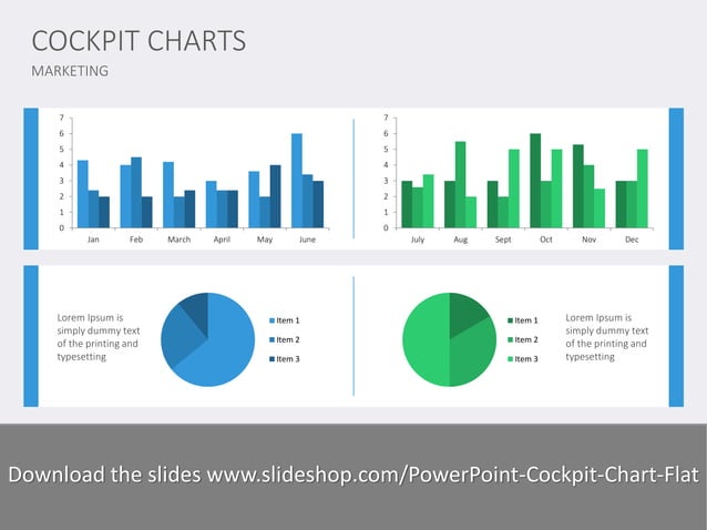 Cockpit Charts Flat | PPT
