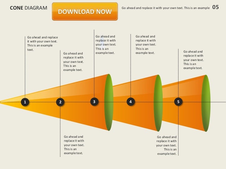 Cone Diagram by Slideshop