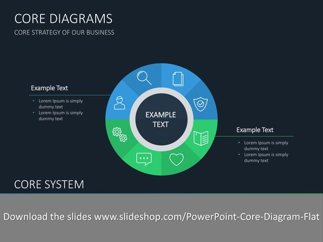 Core Diagram Flat | PPT