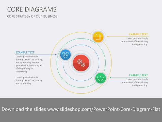 Core Diagram Flat | PPT
