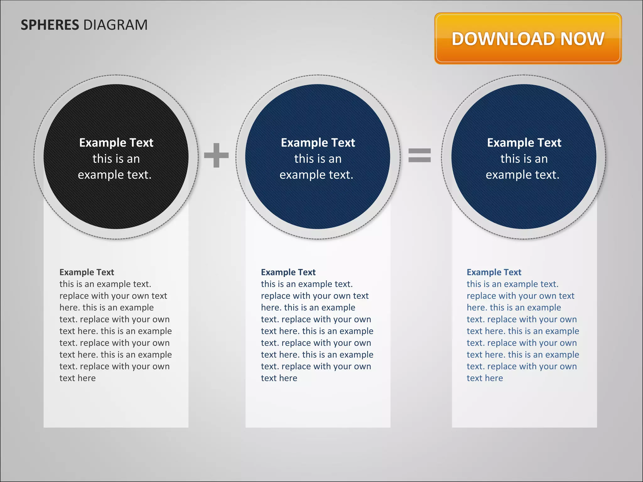 Spheres Diagram Black by Slideshop | PPT