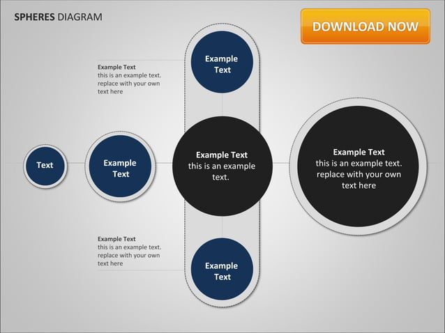 Spheres Diagram Black by Slideshop | PPT