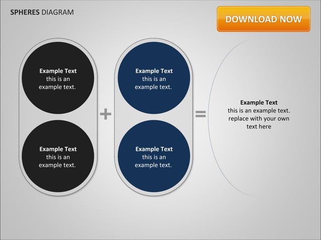 Spheres Diagram Black by Slideshop | PPT