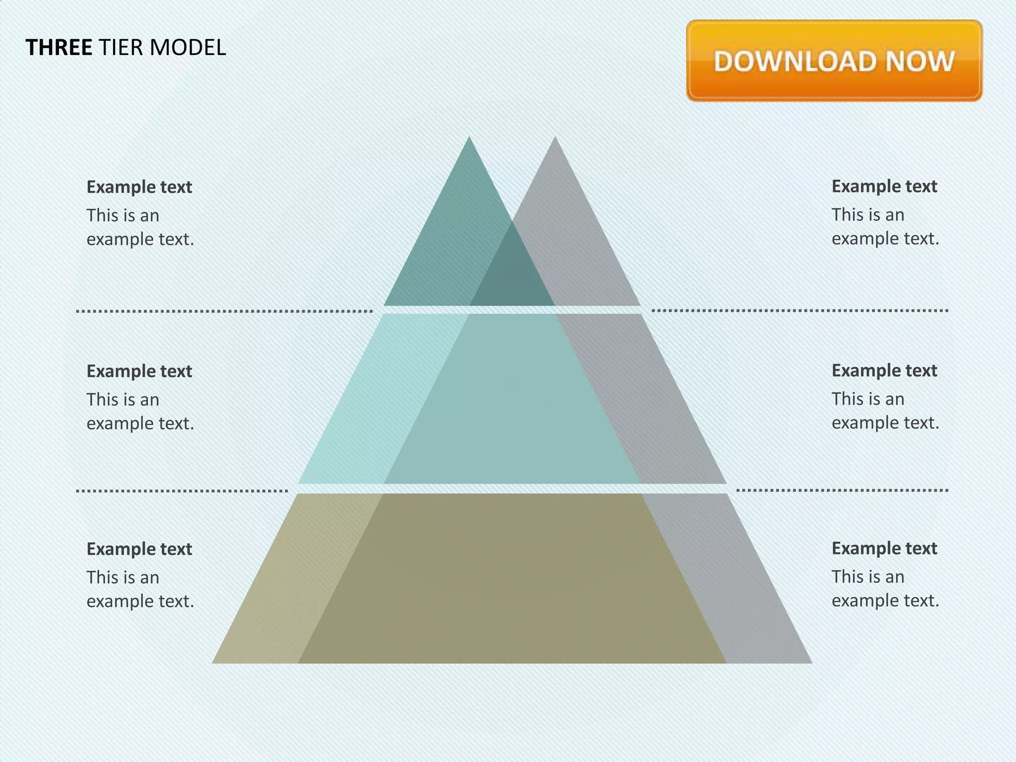 Three Tier Model by Slideshop | PPT