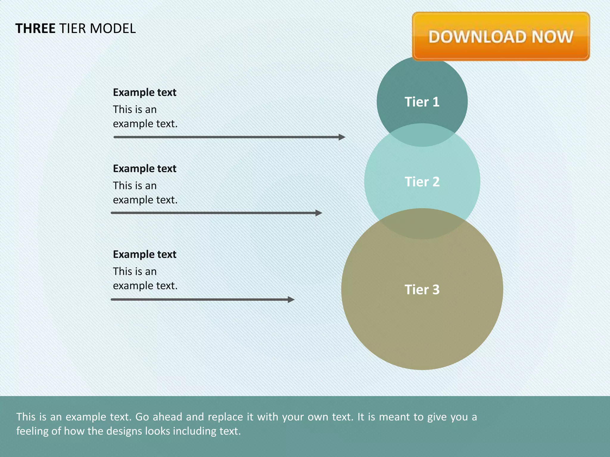 Three Tier Model by Slideshop | PPT