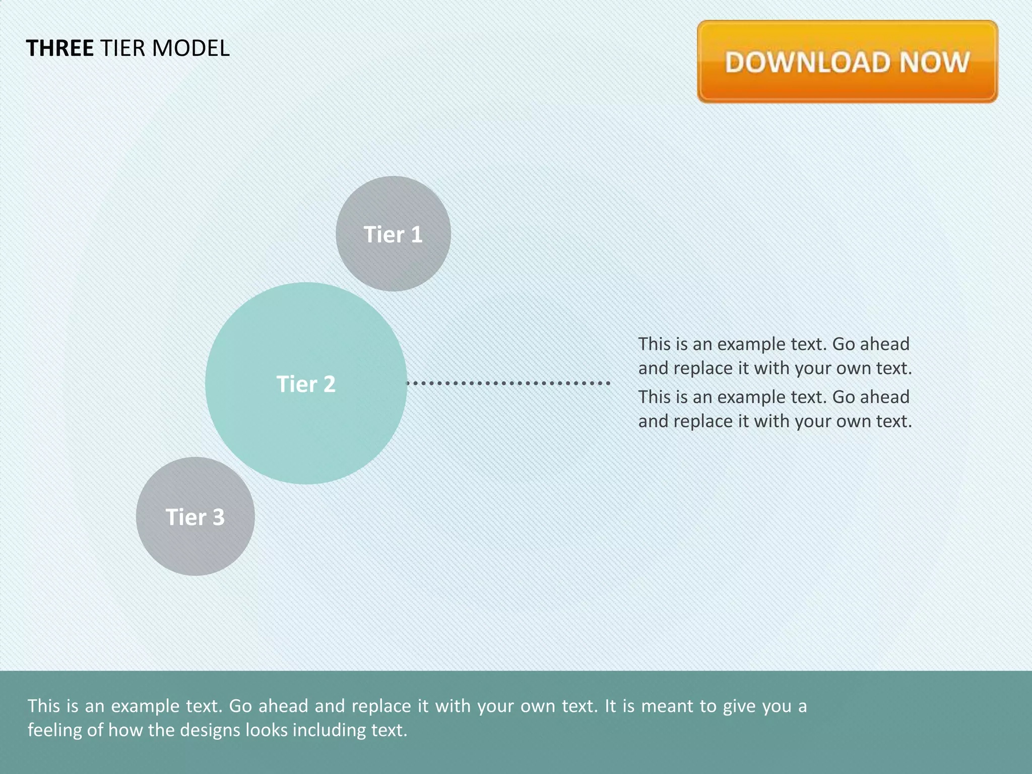 Three Tier Model by Slideshop | PPT