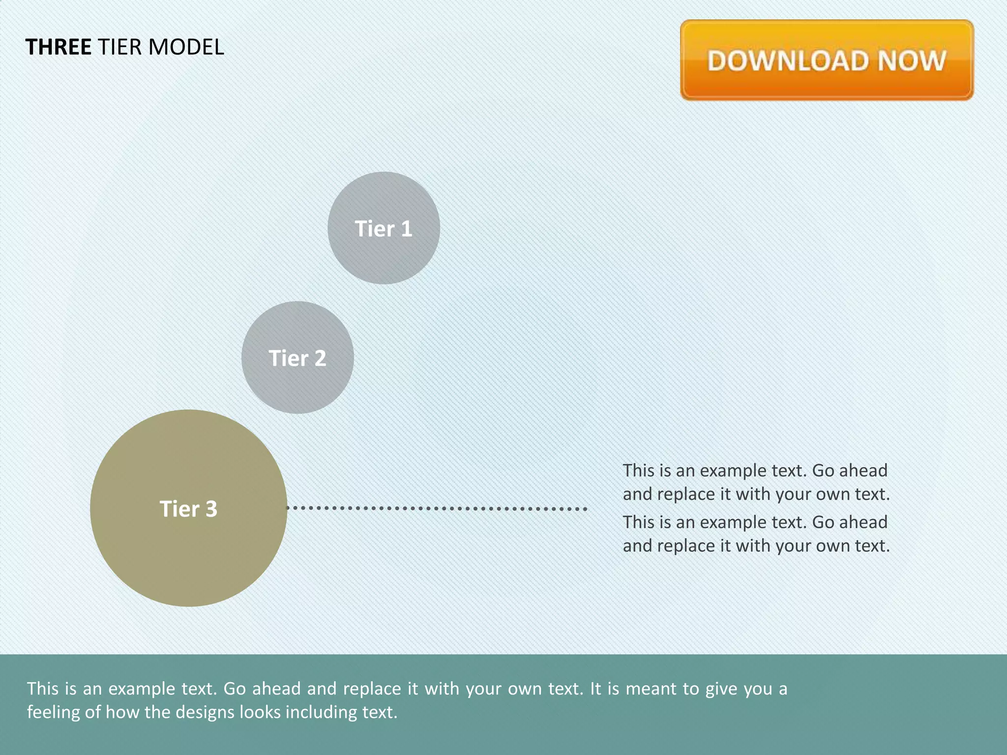 Three Tier Model by Slideshop | PPT