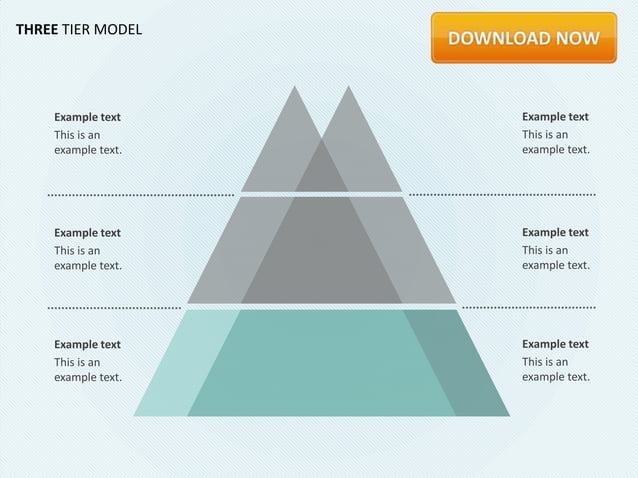 Three Tier Model by Slideshop | PPT