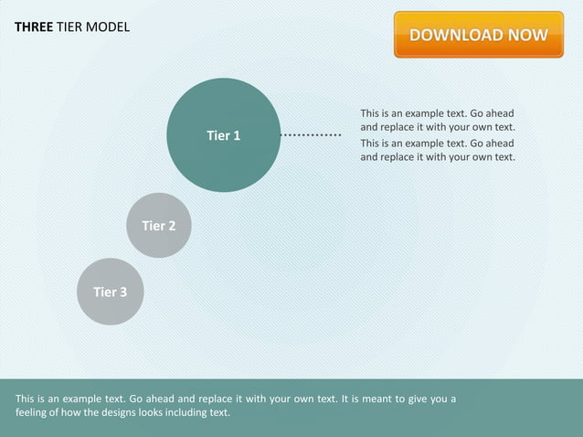 Three Tier Model by Slideshop | PPT
