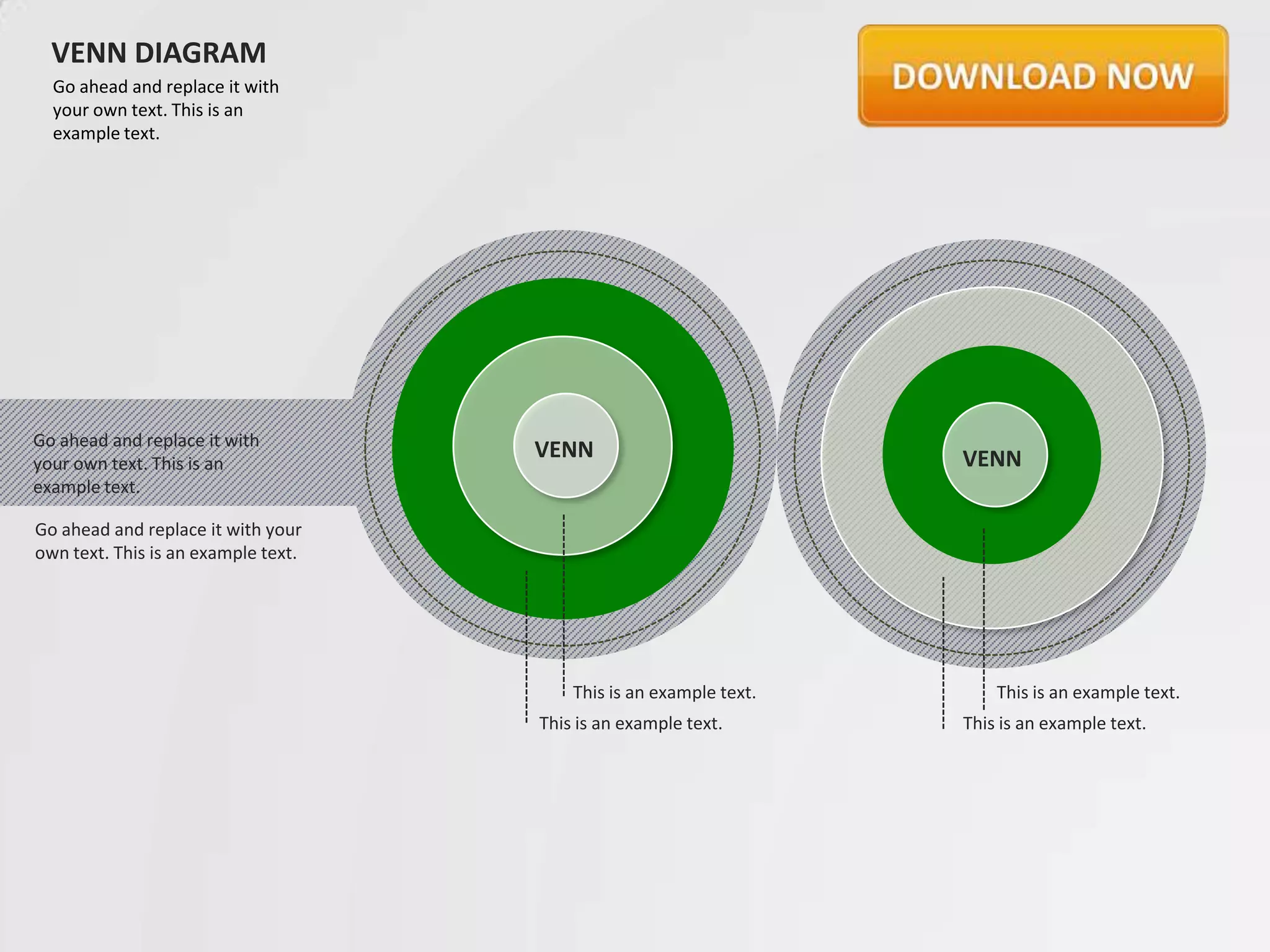 Venn Diagram Green by Slideshop | PPT