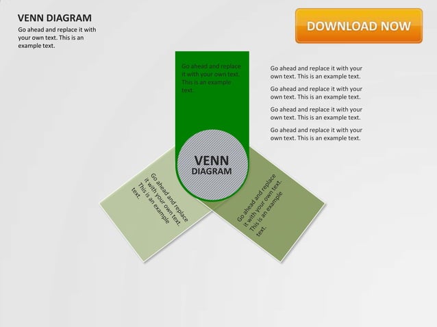 Venn Diagram Green by Slideshop | PPT