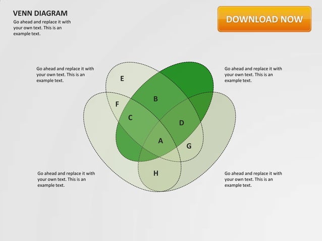 Venn Diagram Green by Slideshop | PPT