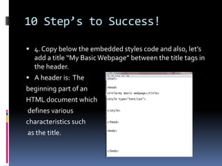 Basic Webpage | PPT