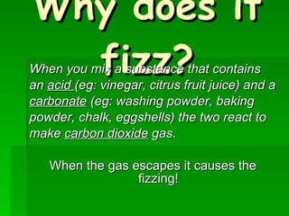 Fizzing and Foaming-a science inquiry | PPT | Chemistry | Science