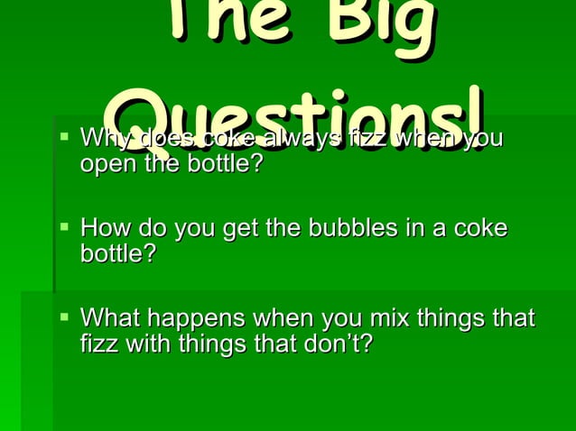 Fizzing and Foaming-a science inquiry | PPT | Chemistry | Science