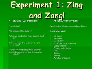 Fizzing and Foaming-a science inquiry | PPT | Chemistry | Science