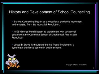 The History of School Counseling | PPTX