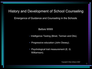 The History of School Counseling | PPTX