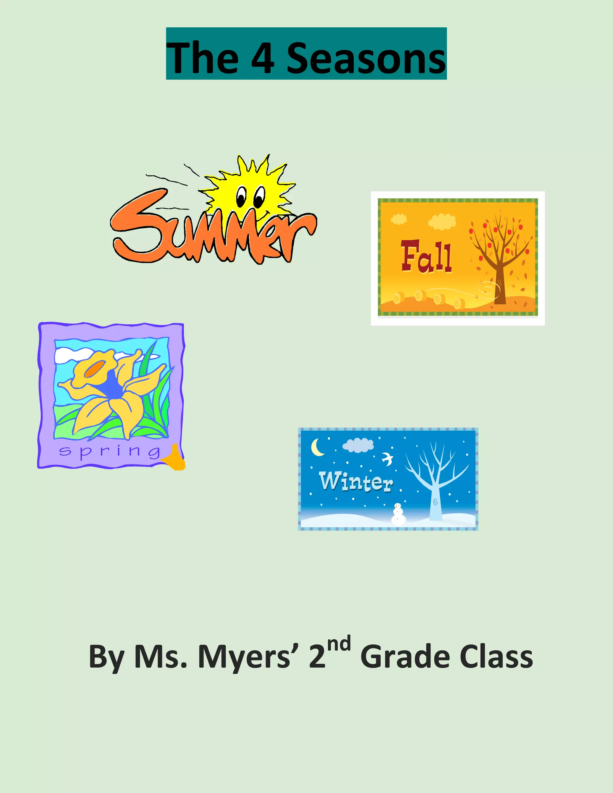 Slide show The 4 seasons | DOCX