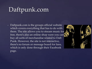 COMM 2F00 Module 6 Daft Punk | PPTX