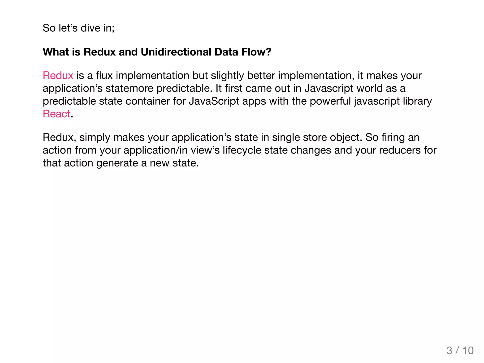 Unidirectional Data Flow Architecture Redux In Swift Pdf