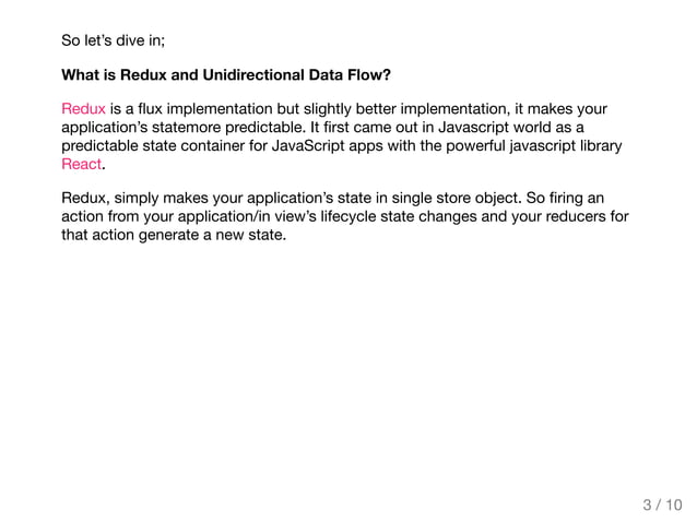 Unidirectional Data Flow Architecture (Redux) in Swift | PDF