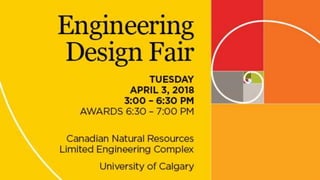 University of Calgary - Engineering Design Fair | PPTX | College ...