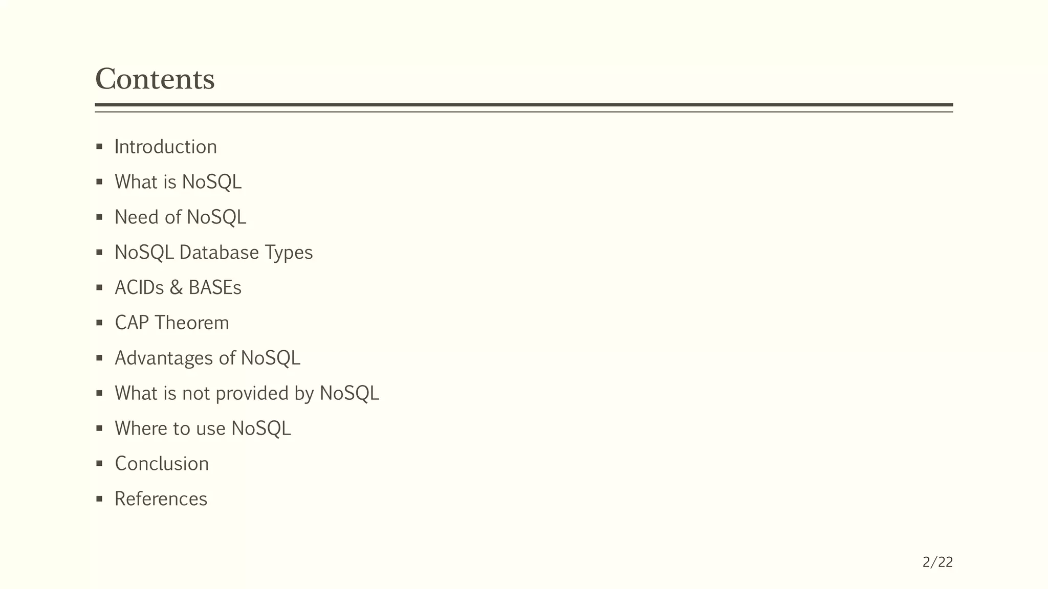 A Seminar on NoSQL Databases. | PPSX | Databases | Computer Software and Applications