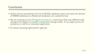 A Seminar on NoSQL Databases. | PPSX