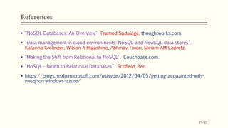 A Seminar on NoSQL Databases. | PPSX | Databases | Computer Software and Applications
