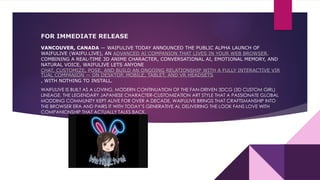 WaifuLive Opens Public Alpha for Its Browser-Based AI Companion — a ...