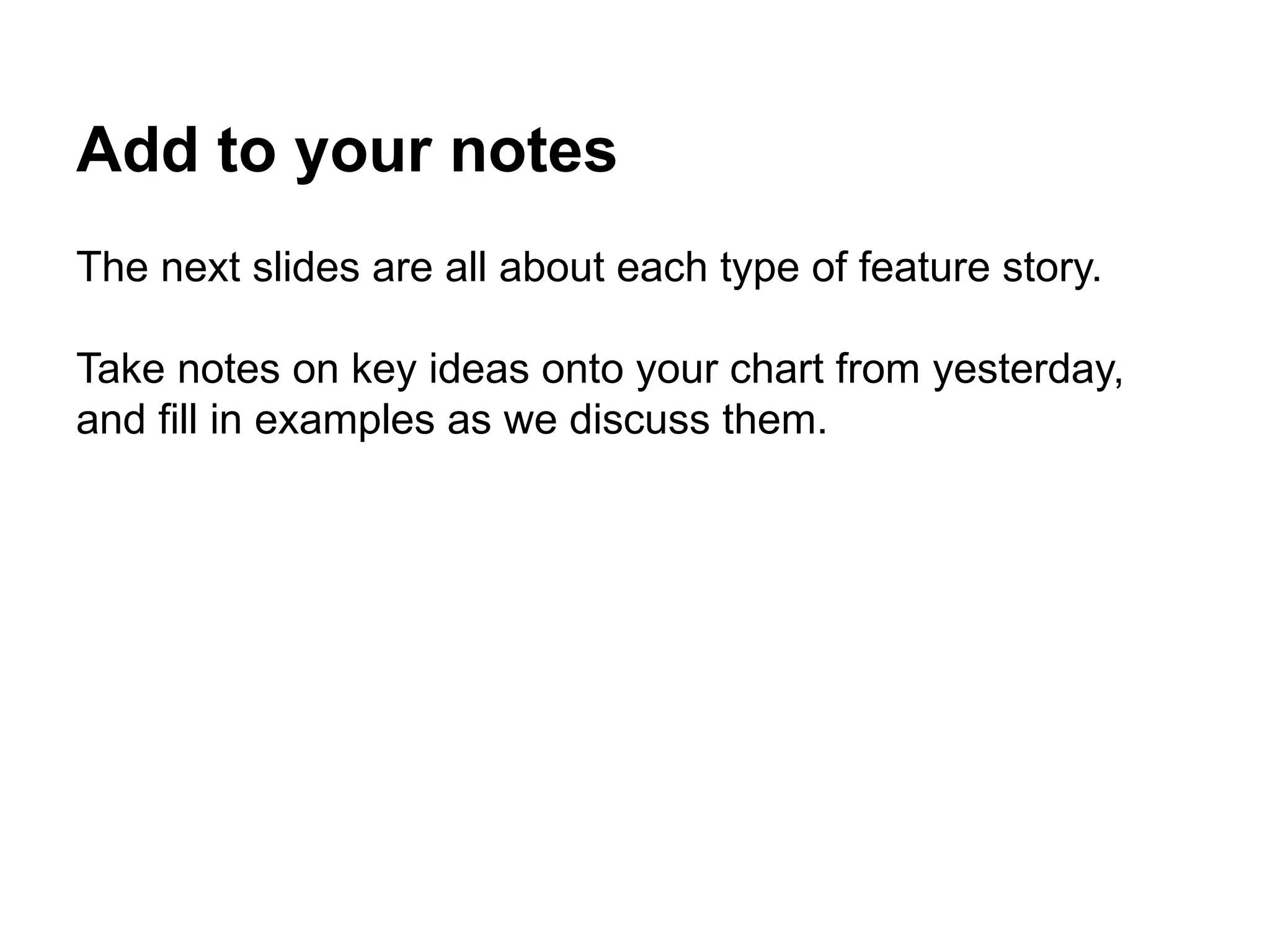 Lecture on the types of Feature Writing article | PPTX