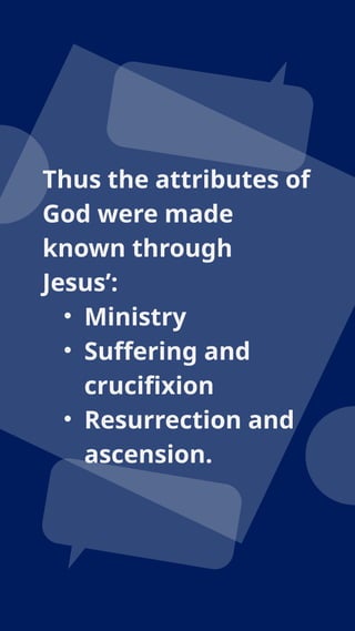 Slideshow - How Did Jesus Reveal The Image Of The Invisible God | PDF