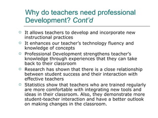 Effective Professional Development for Successful Technology Integration | PPT