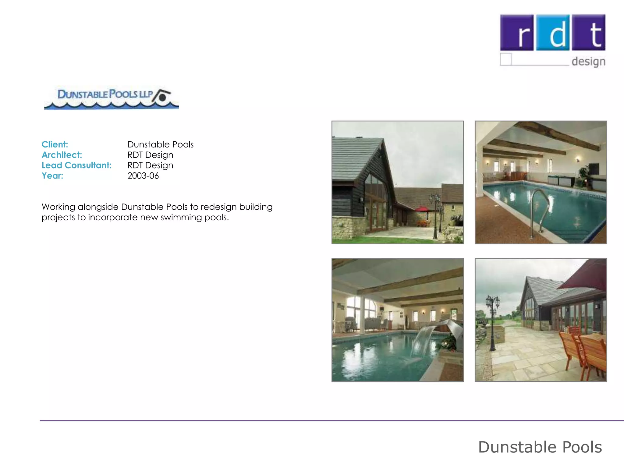 RDT Profile and Examples of Project Experience - aug 2012 | PPT