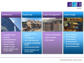 RDT Profile and Examples of Project Experience - aug 2012 | PPT