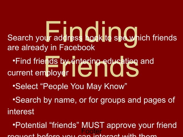 Discovering Facebook | PPT