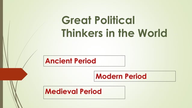 Great Political Thinker in the World | PDF