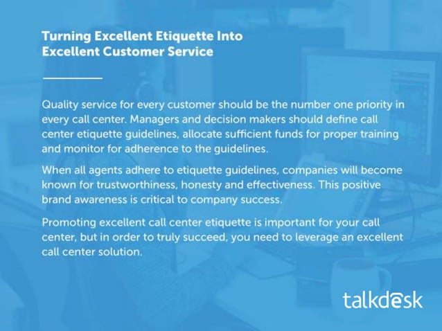 10 Tips For Excellent Call Center Etiquette | PPTX