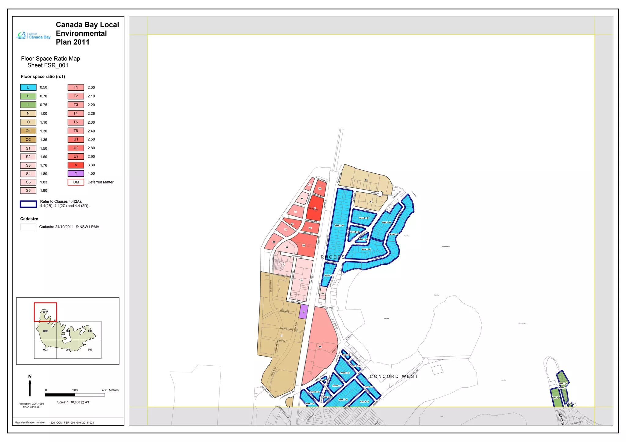 City of Canada Bay LEP Grid 1 Maps | PDF