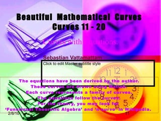 Beautiful Mathematical Curves: 11 - 20 | ODP