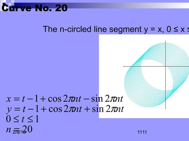 Beautiful Mathematical Curves: 11 - 20 | ODP | Physics | Science