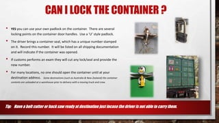 UPakWeShip presents the self load container service 3/14/2019 | PPTX