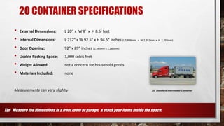 UPakWeShip presents the self load container service 3/14/2019 | PPTX