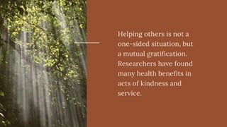 3 Major Benefits of Helping Others | PPT