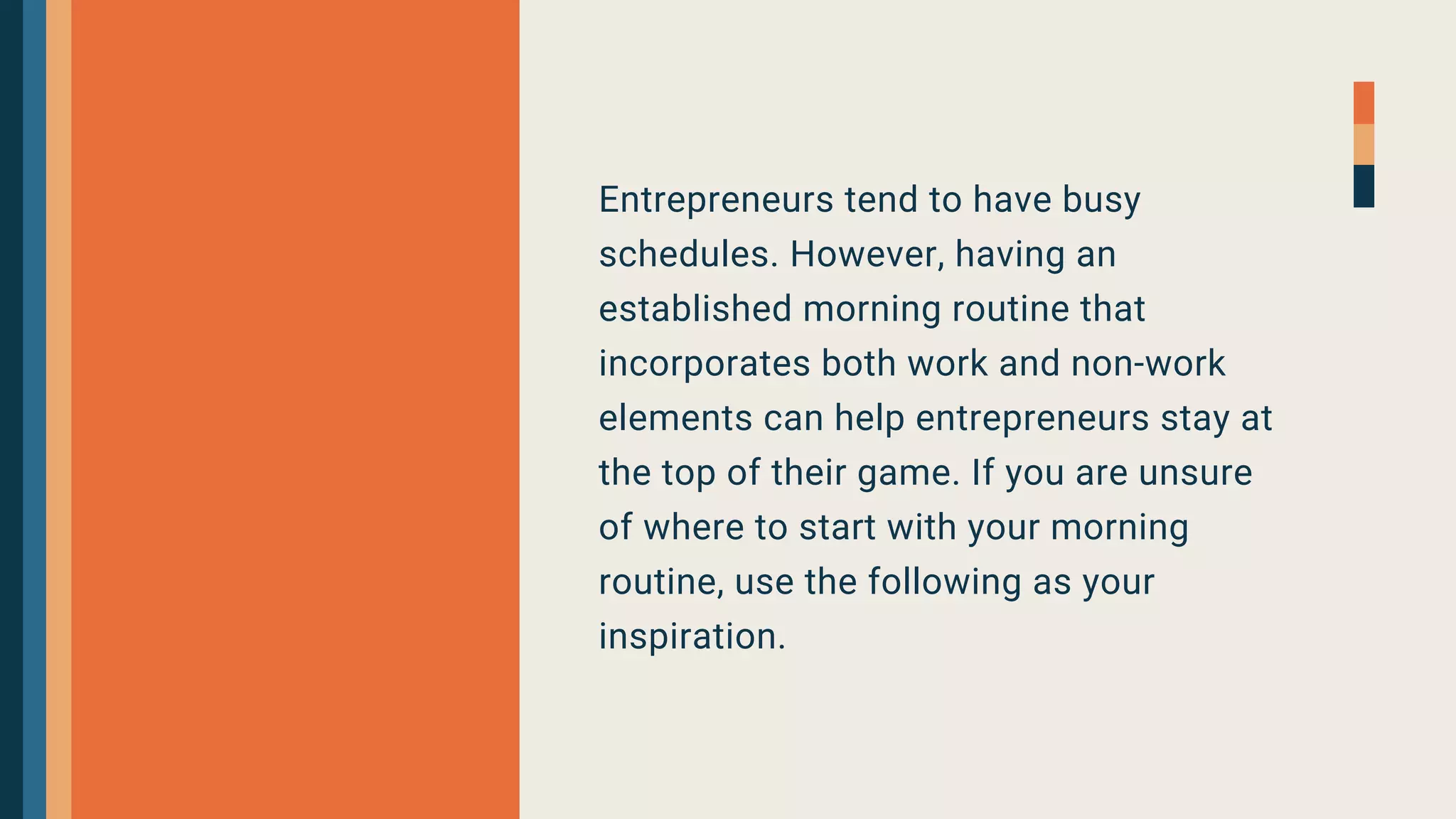 A Morning Routine for Successful Entrepreneurs | PDF