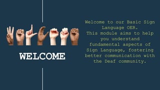 Basic Sign Language | PPTX