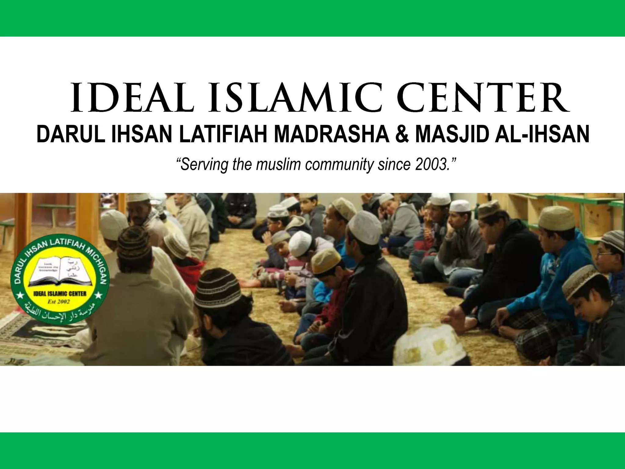 Ideal Islamic Center - Funds | PPTX