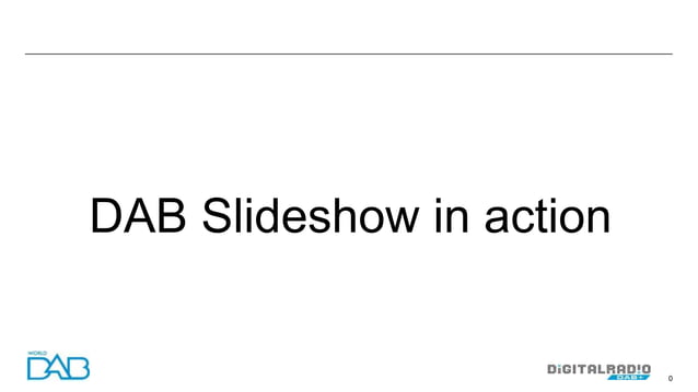 DAB slideshow status and examples | PPTX